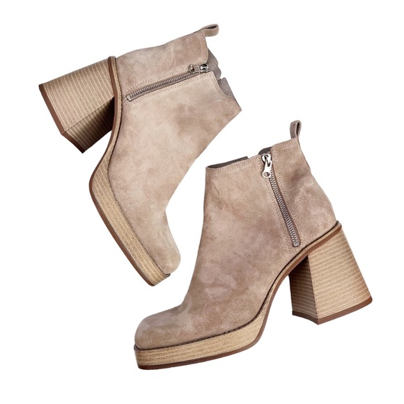 Copper Key | Shoes | Copper Key Nwt Solstice Square Toe Suede Boots ...